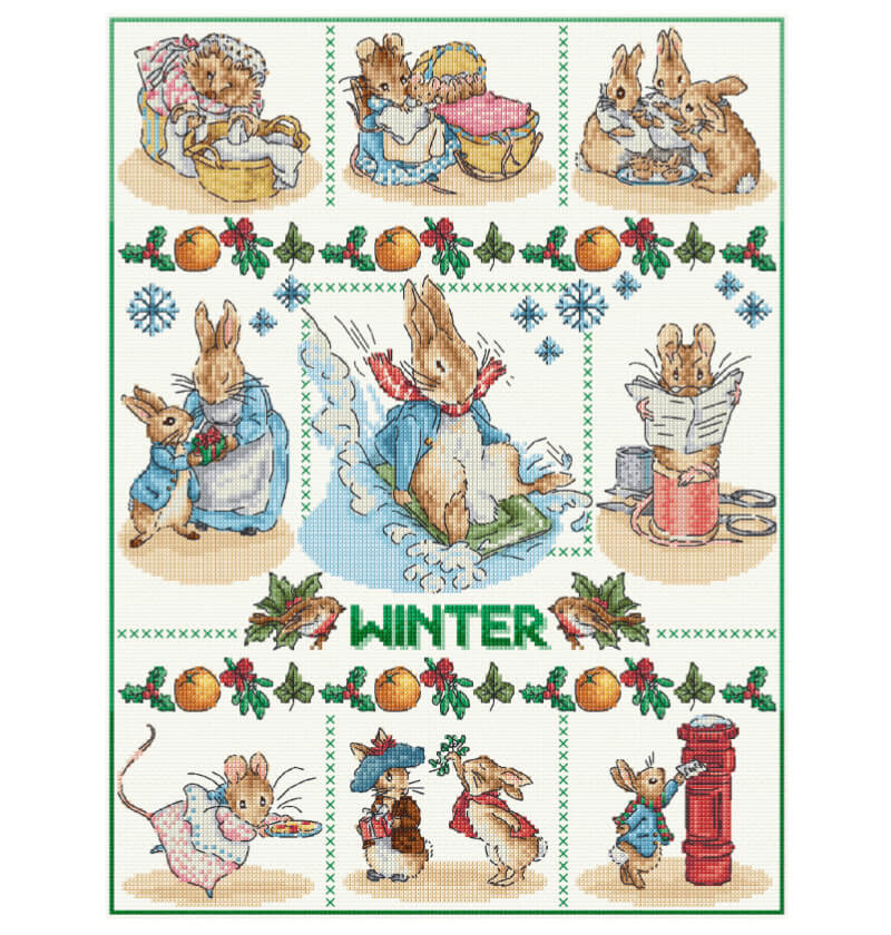 Peter Rabbit Cross Stitch Collection - Stitch Beatrix Potter Designs