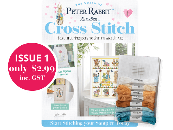 Peter Rabbit Cross Stitch Collection - Stitch Beatrix Potter Designs